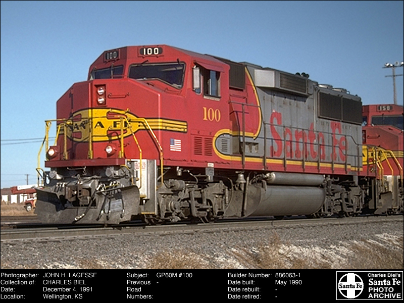 The SANTA FE Photo Archive - GP60M No.100