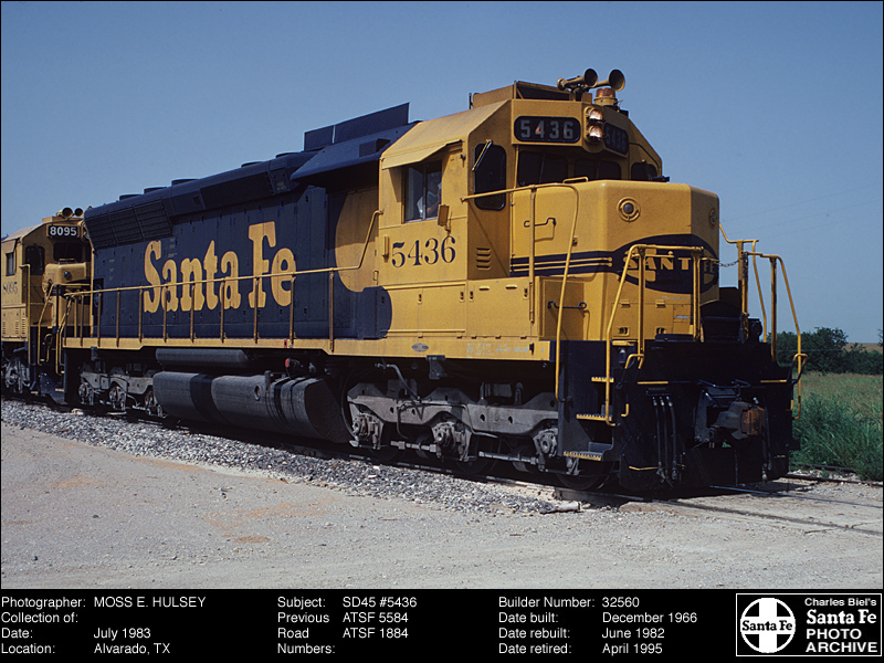 The ATSF Photo Archive - SD45 #5436