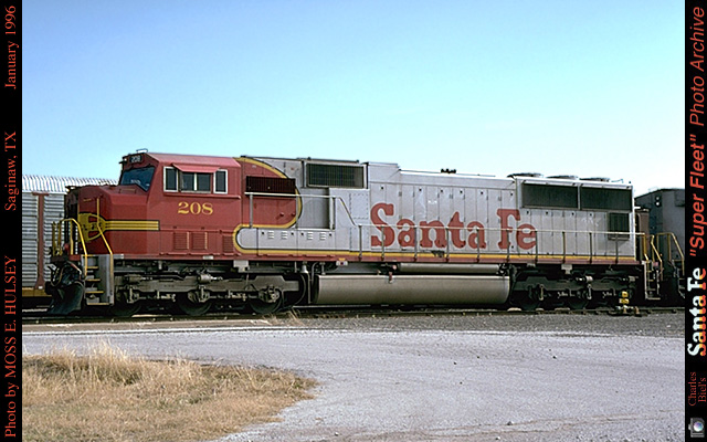 Santa Fe SUPER FLEET Photo Archive - SD75M #208