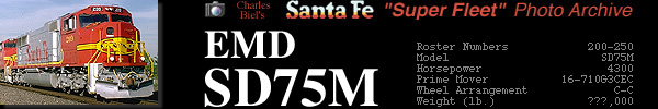 The SANTA FE Super Fleet Photo Archive - SD75M