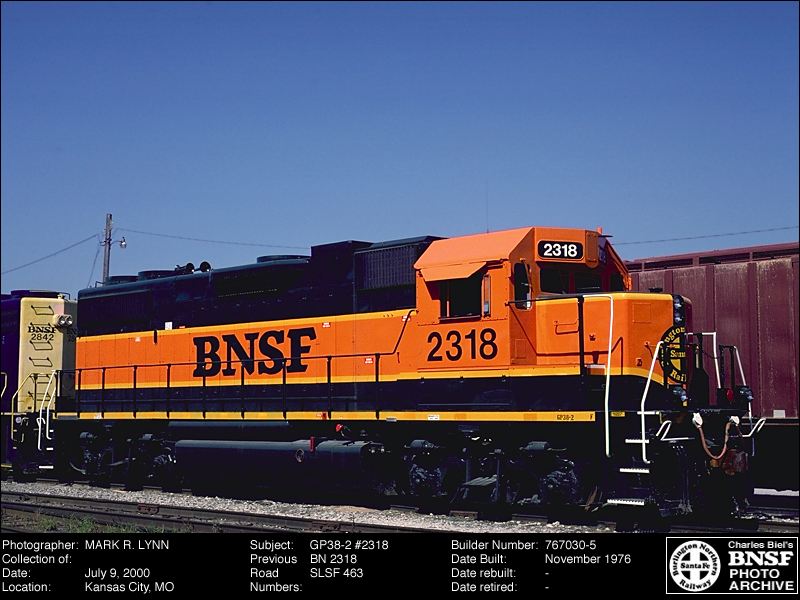 The BNSF Photo Archive - GP38-2 #2318