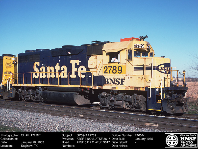 The BNSF Photo Archive - GP39-2 #2789
