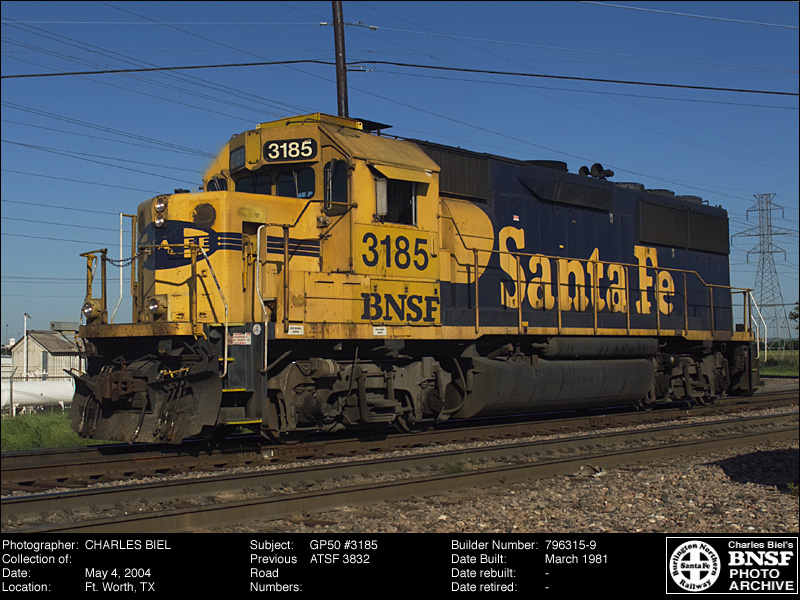 The BNSF Photo Archive - GP50 #3185