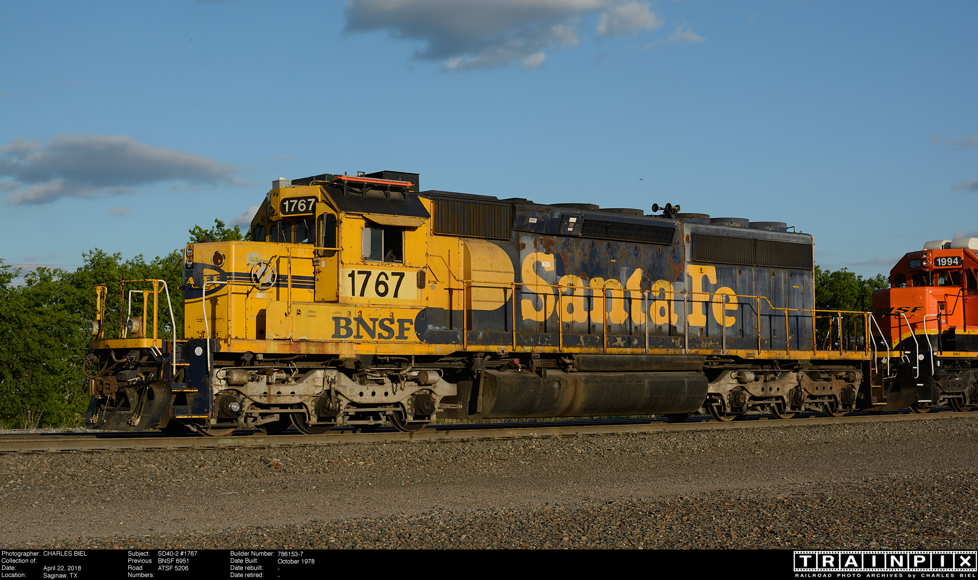 The BNSF Photo Archive - SD40-2 #1767