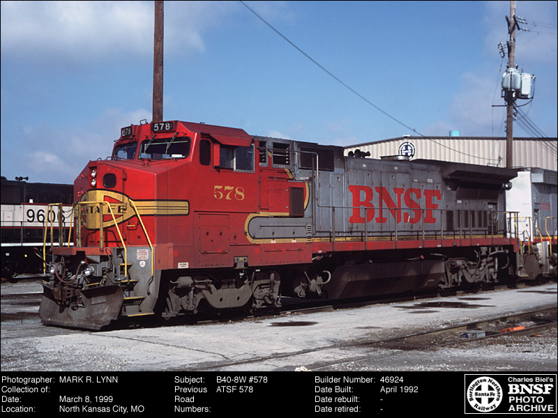 The BNSF Photo Archive - B40-8W #578
