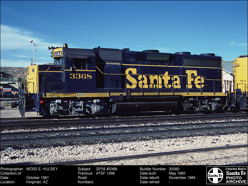 The ATSF Photo Archive - GP35 #3368