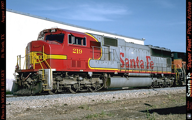 Santa Fe SUPER FLEET Photo Archive - SD75M #219