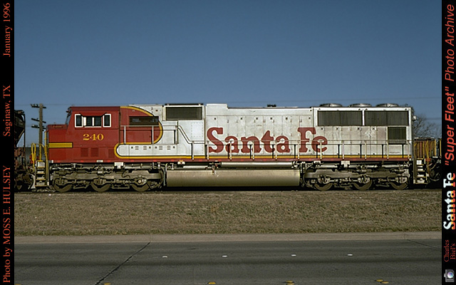Santa Fe SUPER FLEET Photo Archive - SD75M #240
