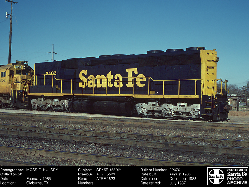 The ATSF Photo Archive - SD45B #5502