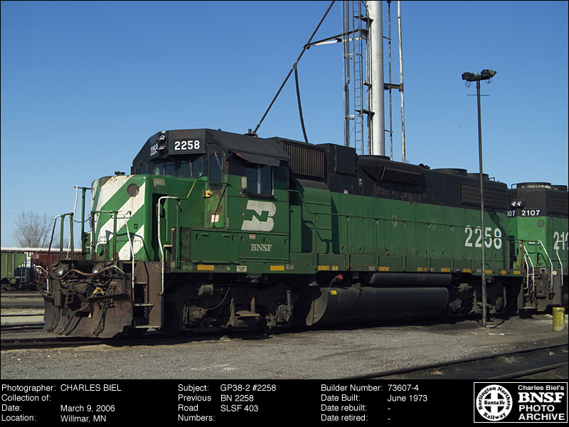 The BNSF Photo Archive - GP38-2 #2258