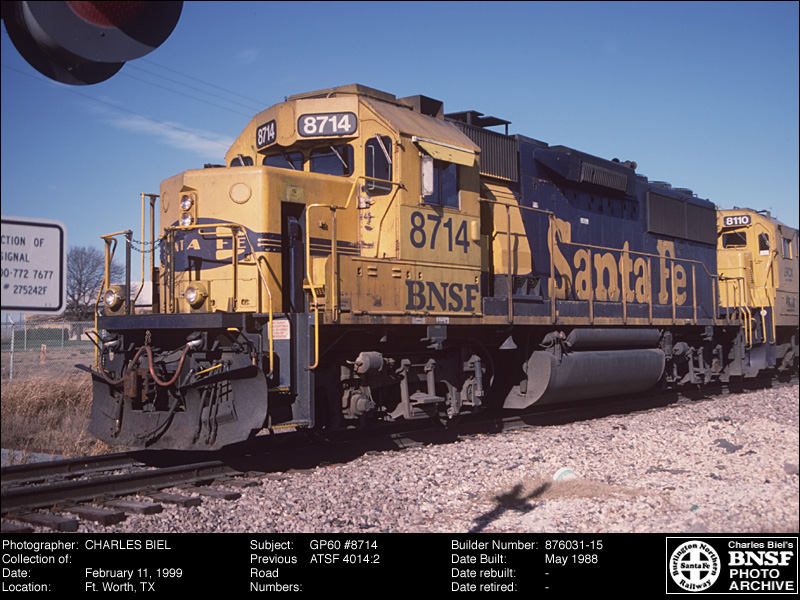 The BNSF Photo Archive - GP60 #8714