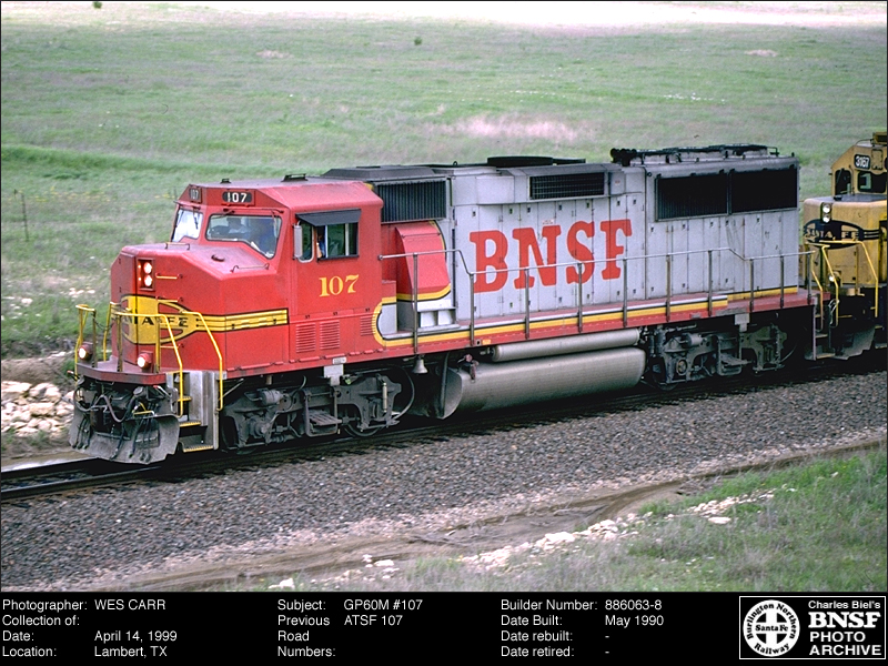 The BNSF Photo Archive - GP60M #107