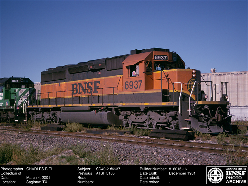The BNSF Photo Archive - SD40-2 #6937