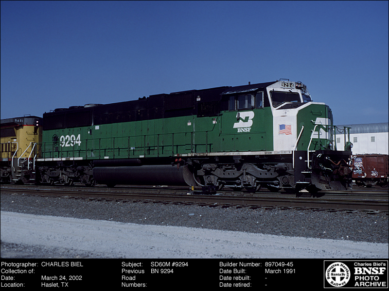 The BNSF Photo Archive - SD60M #9294