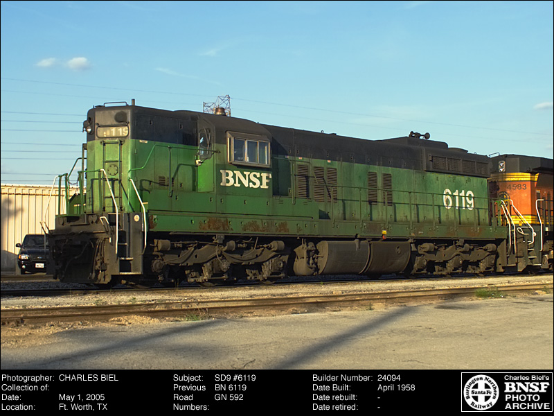 The BNSF Photo Archive - SD9 #6119
